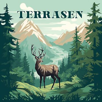 "Terrasen Landscape" Sticker for Sale by GeekyGoodsCo | Redbubble