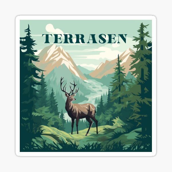 "Terrasen Landscape" Sticker for Sale by GeekyGoodsCo | Redbubble