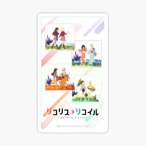 "lycoris Recoil AnimeAnime Girl Active " Sticker for Sale by ...