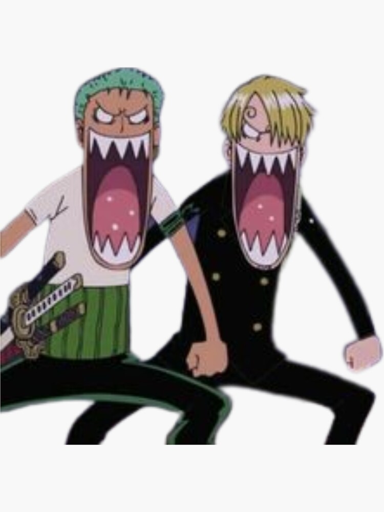 "Angry Zoro & Sanji" Sticker for Sale by RottenSandwich | Redbubble