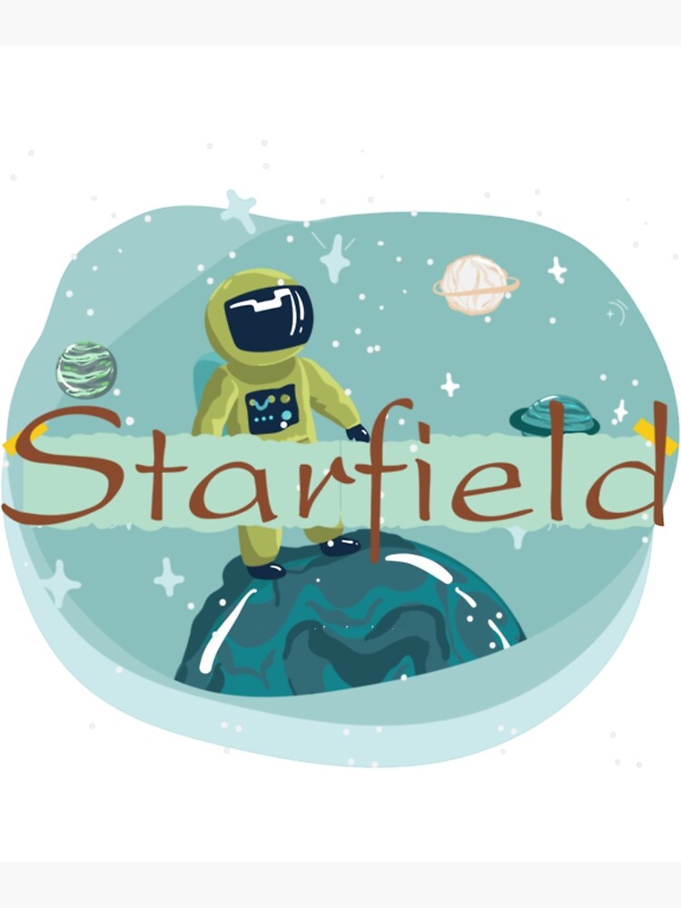 "Starfield Sticker " Poster for Sale by NoahyuCyrus | Redbubble