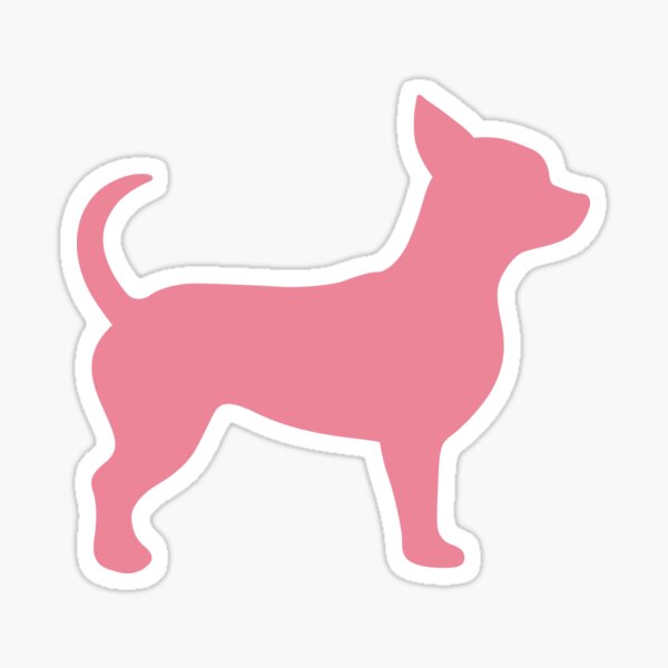 "Chihuahua Pink Patchwork" Sticker for Sale by Jackrabbit Rituals ...