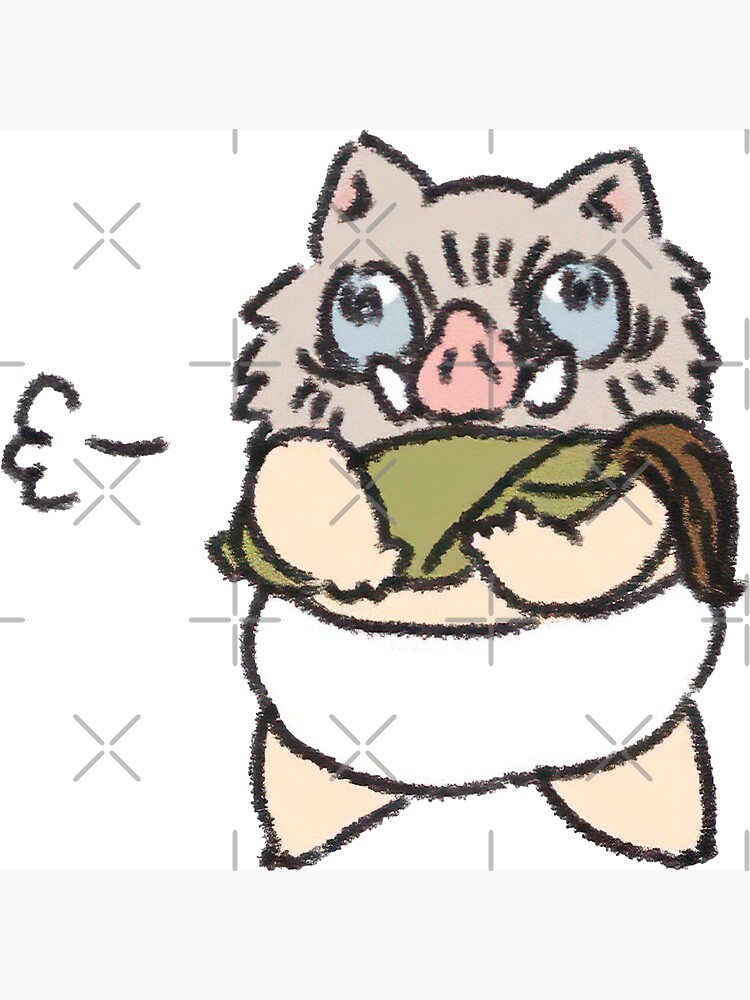 "Inosuke And A Corn Cute Inosuke Funny Inosuke Hashibira Chibi Zenitsu ...