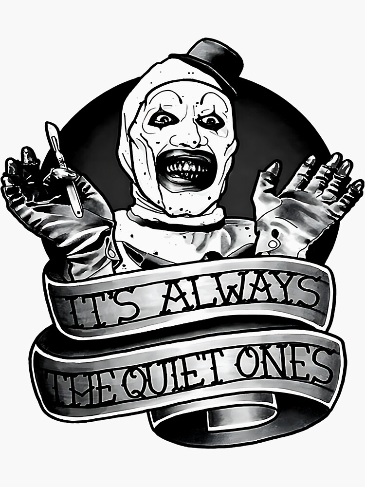 "Horror Movie Terrifier 3" Sticker for Sale by CassTewksbury | Redbubble