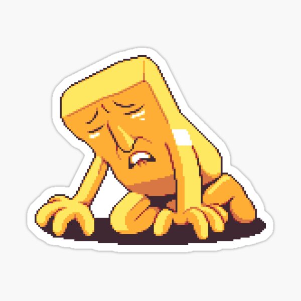 Earthbound Enemy Boss Negative Man Pixel Art Sticker For Sale By Amariiilo Redbubble