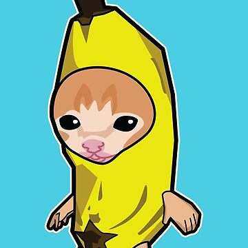 "Happy Happy Banana Cat meme" Sticker for Sale by Rzera- | Redbubble
