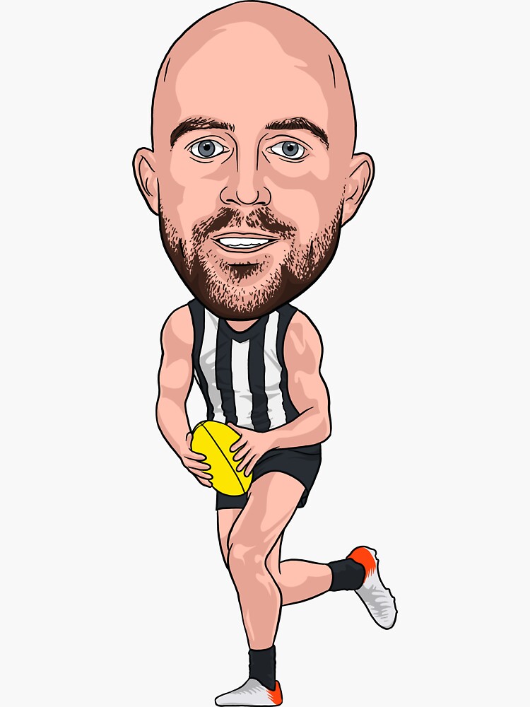 "Steele Sidebottom Bobblehead" Sticker for Sale by Perindesigns | Redbubble