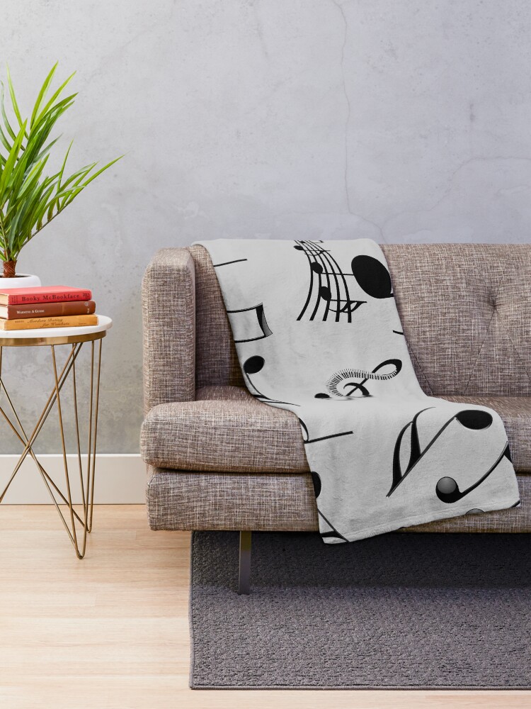 "Musical Notes" Throw Blanket for Sale by Rell1970 | Redbubble