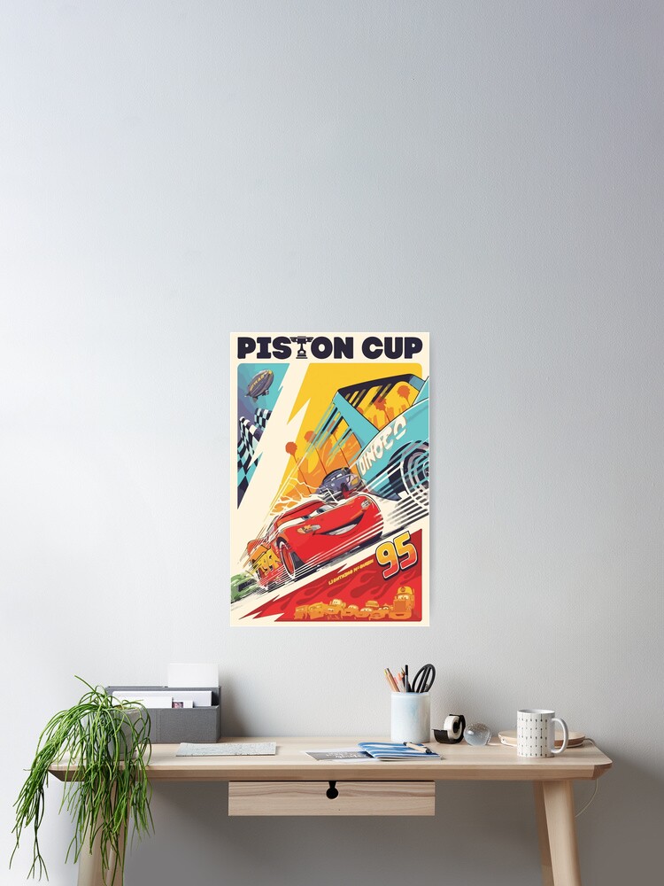 "Piston Cup Dinoco" Poster for Sale by JalynFranecki | Redbubble