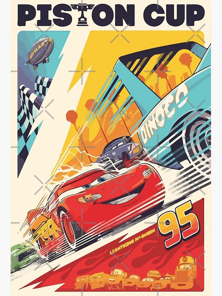 "Piston Cup Dinoco" Poster for Sale by JalynFranecki | Redbubble