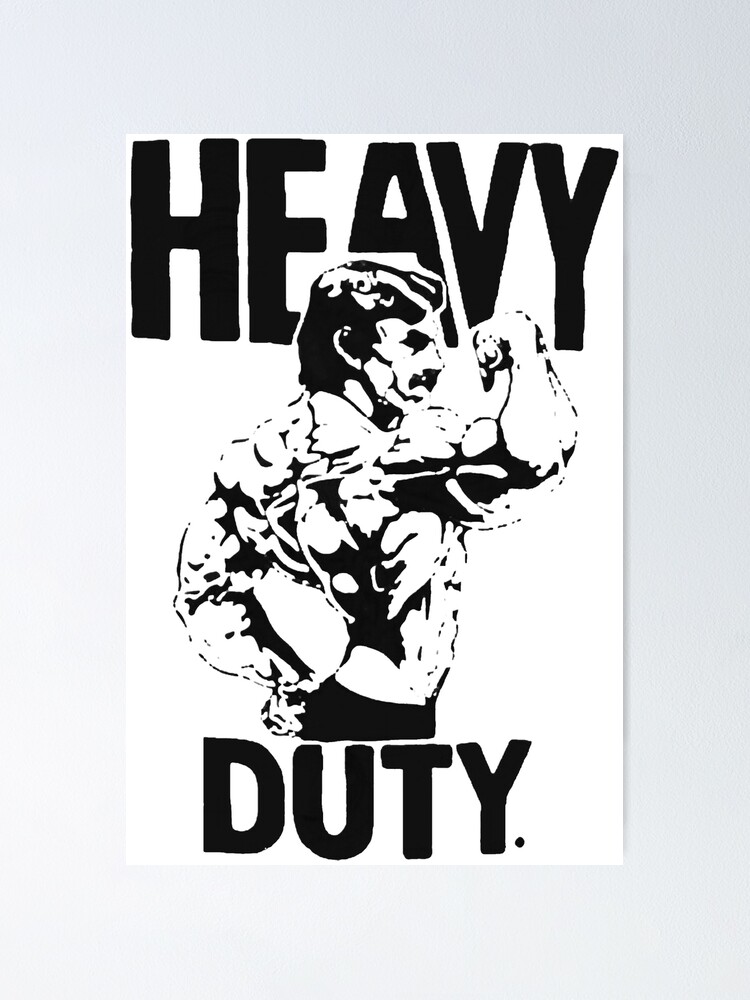 "Mike Mentzer Heavy Duty Logo " Poster for Sale by JohnRossha | Redbubble