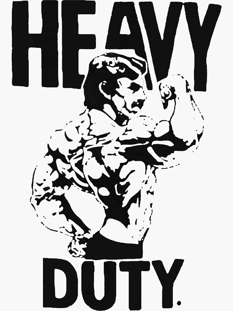 "Mike Mentzer Heavy Duty Logo " Sticker for Sale by JohnRossha | Redbubble