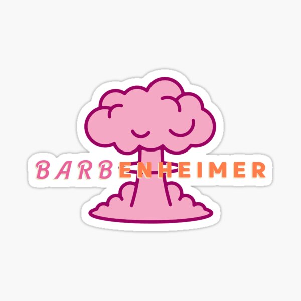"BARBENHEIMER" Sticker for Sale by Random-Merch | Redbubble