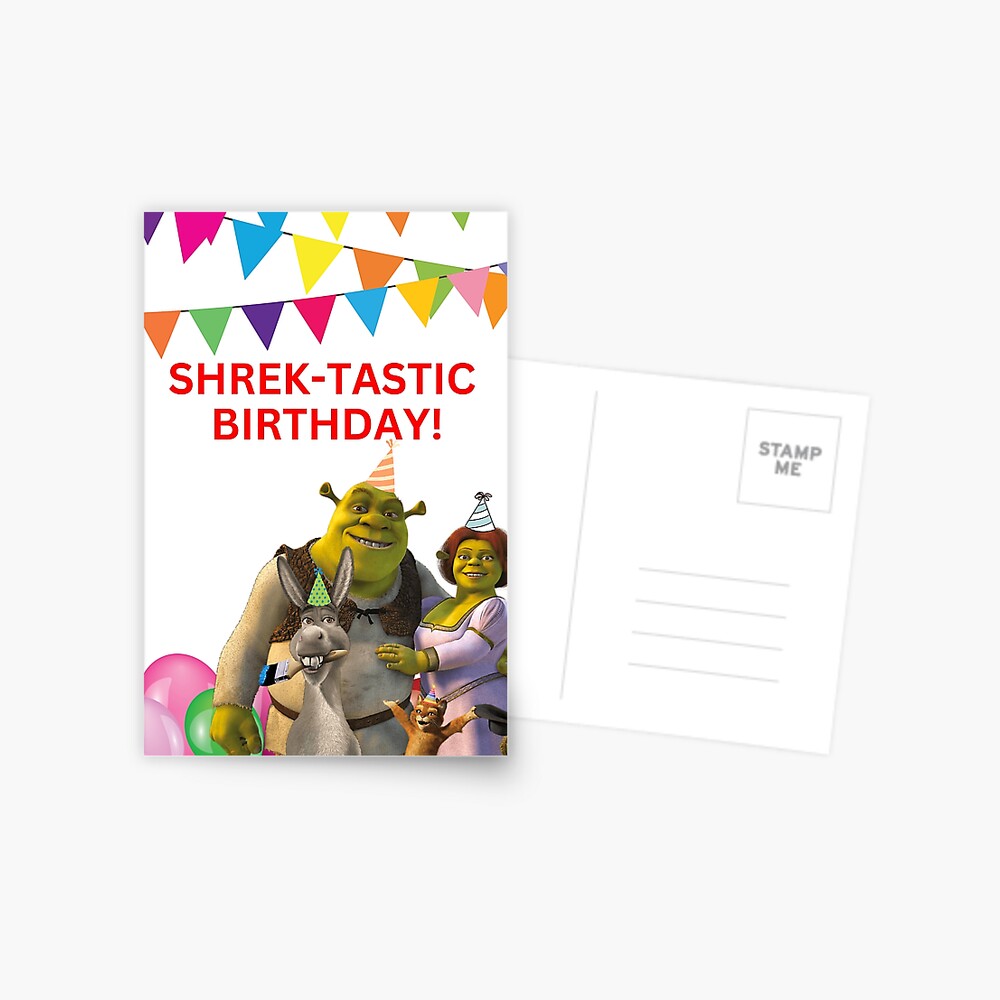 "Shrek Birthday, Happy Birthday, Shrek, Willow Days" Greeting Card for ...