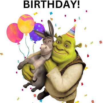"Shrek Birthday, Happy Birthday, Shrek, Willow Days" Greeting Card for ...