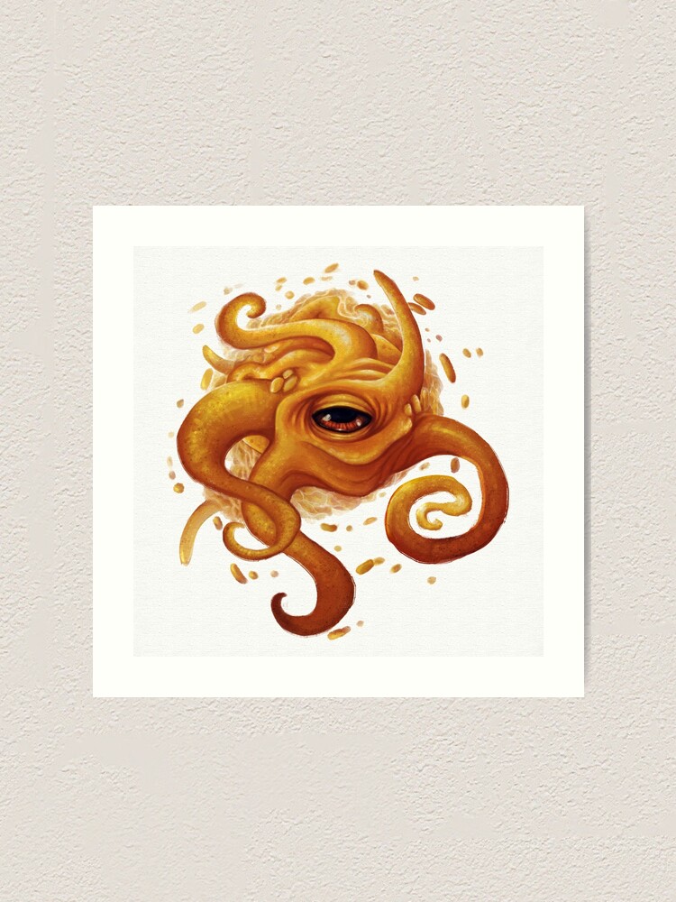 "Nestene Consciousness | AKA Orange Tentacle Monster Dude" Art Print ...