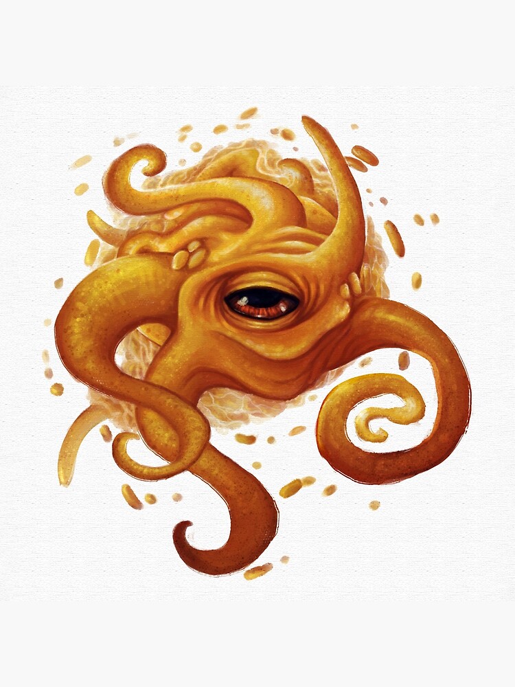 "Nestene Consciousness | AKA Orange Tentacle Monster Dude" Art Print ...