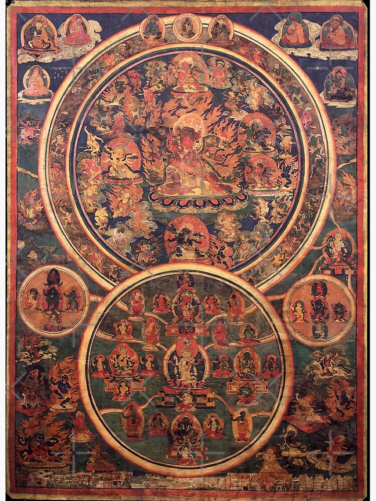"Mandala 167 Peaceful Wrathful Deities of the Bardo" Poster for Sale by ...