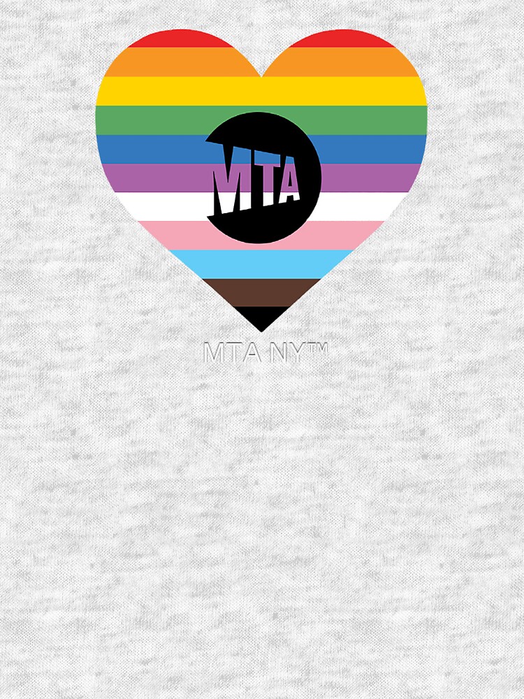 "MTA Progress Pride Heart" Tri-blend T-Shirt for Sale by MTA NY ...