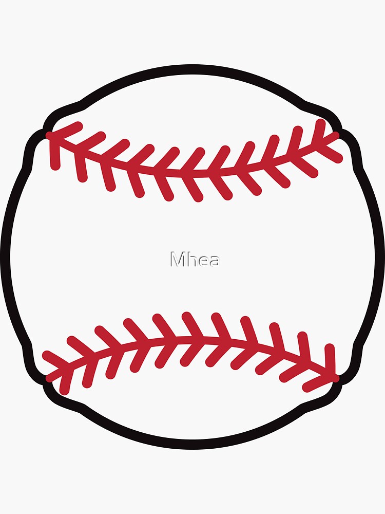 "Baseball stickers - simple logo" Sticker for Sale by Mhea | Redbubble