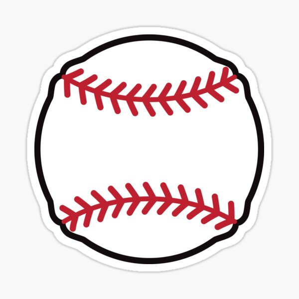 "Baseball stickers - simple logo" Sticker for Sale by Mhea | Redbubble