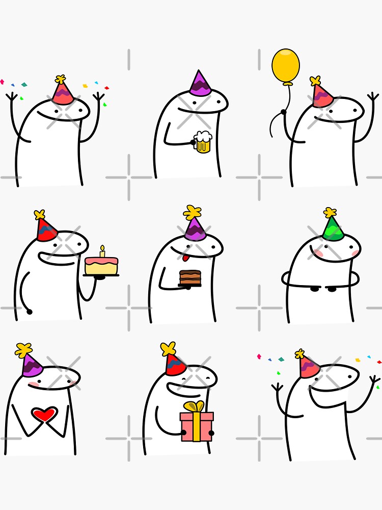 "Flork sticker set 9 Sticker" Sticker for Sale by ramonparaiba | Redbubble