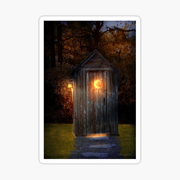 "Building - Outhouse - Do the necessary" Sticker for Sale by mikesavad ...