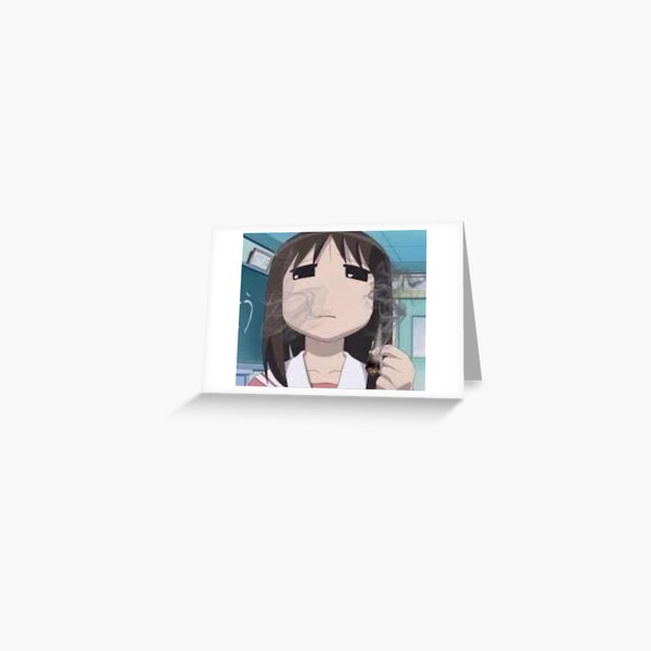 "osaka smoking the blunt" Greeting Card for Sale by Akusenkuto | Redbubble
