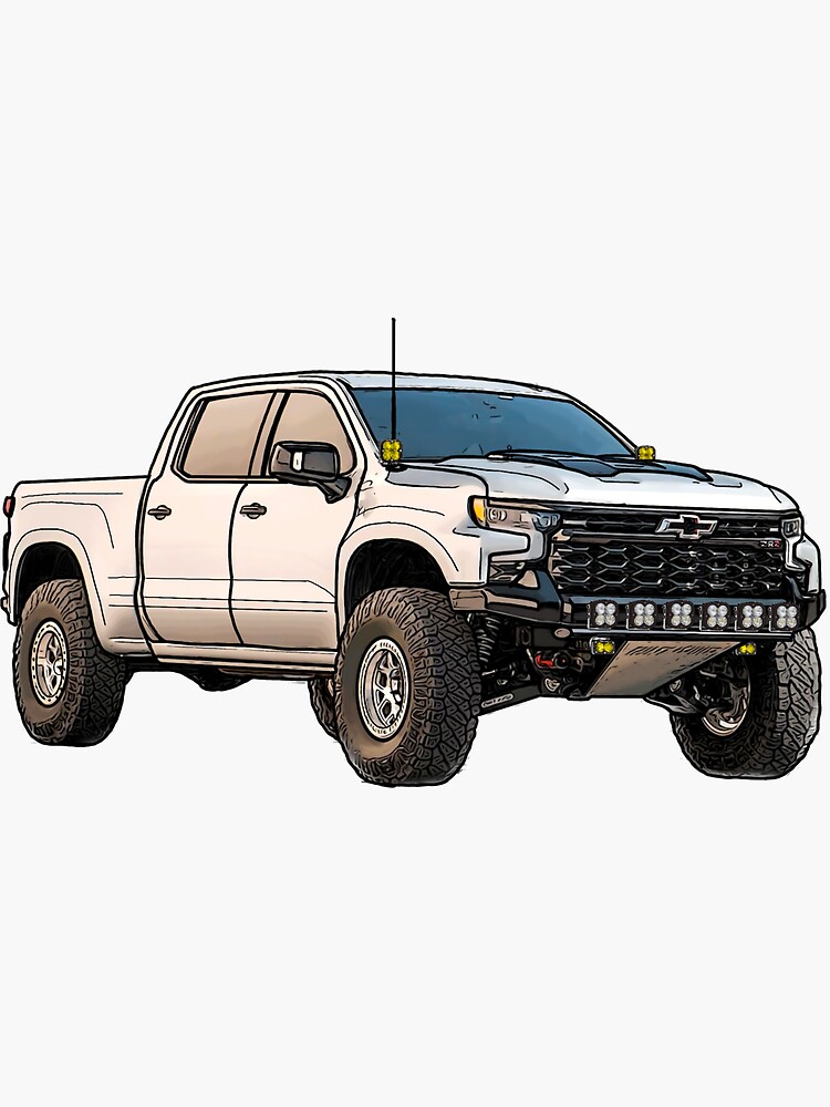"Silverado 1500 Baja Prerunner" Sticker for Sale by Arseman69 | Redbubble