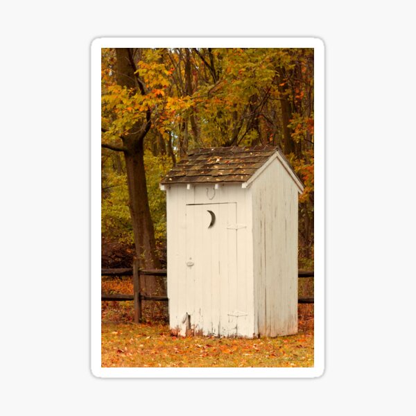 "Building - Outhouse - When nature calls" Sticker for Sale by mikesavad ...
