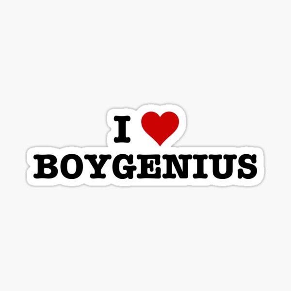 "i heart boygenius" Sticker for Sale by oliviamary02 | Redbubble
