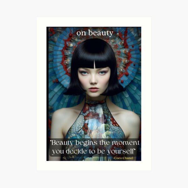 "Coco Chanel quote on 'beauty' Poster" Art Print for Sale by Akanga1 ...