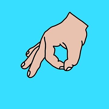 "Circle Game Hand Symbol" Sticker for Sale by ttuniques | Redbubble