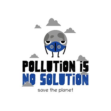 "Air pollution: Atmosphere of earth awareness Poster " Sticker for Sale ...