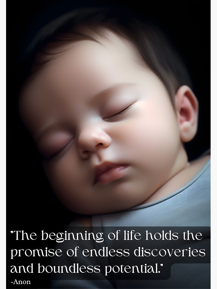 "Baby: A new life and its boundless potential - Poster" Art Print for ...