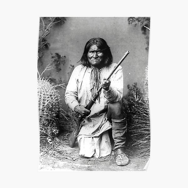 "Großer Apache-Chef Geronimo" Poster von ExpressingSelf | Redbubble