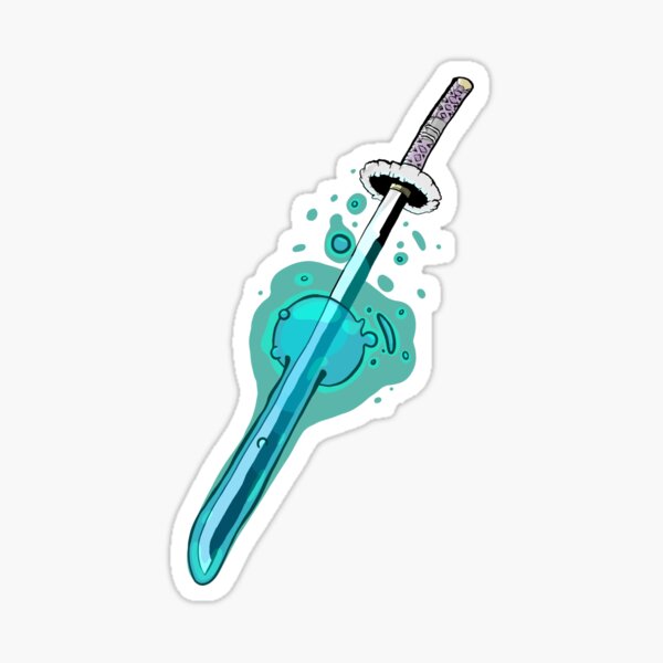 "Trafalgar Law Sword Kroom- No Lettering" Sticker for Sale by ...