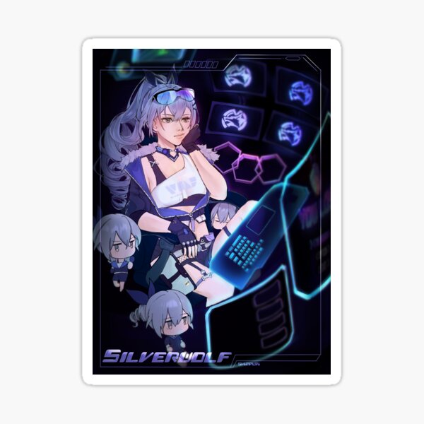 "Silver Wolf- Honkai Star Rail" Sticker for Sale by shimpuri | Redbubble