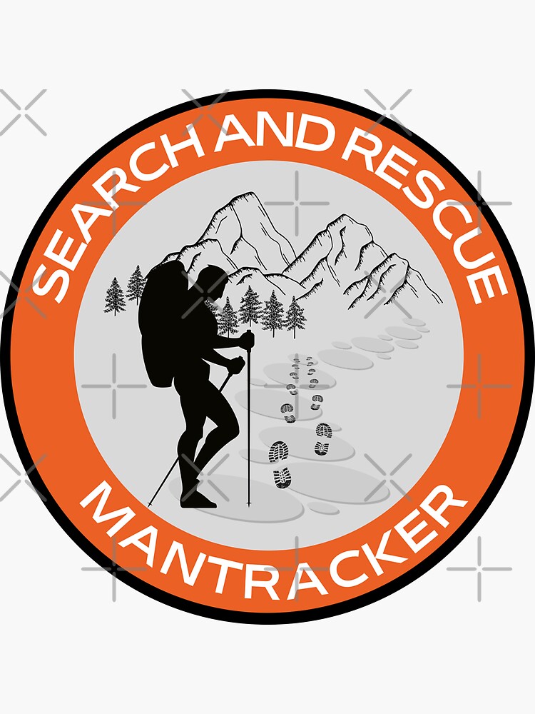 "Mantracker Search and Rescue" Sticker for Sale by TheContactor | Redbubble