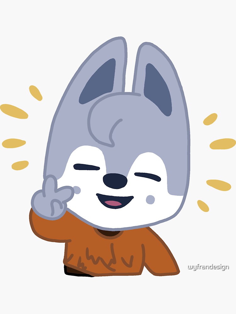 "wolf chan sclass era ! " Sticker for Sale by wyfrandesign | Redbubble