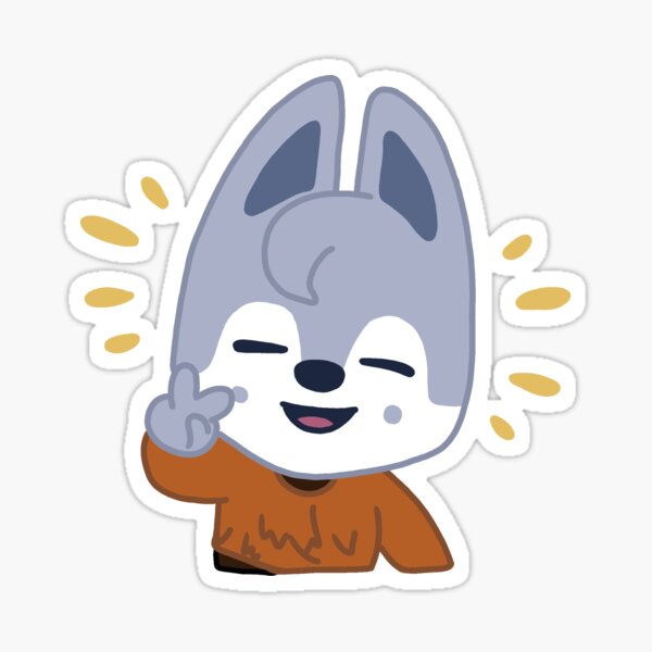 "wolf chan sclass era ! " Sticker for Sale by wyfrandesign | Redbubble