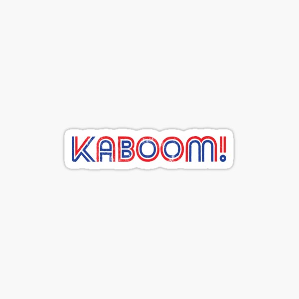 "Kaboom! 4th of July, Fireworks" Sticker for Sale by 90s-Mall | Redbubble