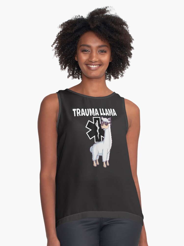 "Funny Trauma Llama EMT Medic EMS Gift " Sticker for Sale by ...