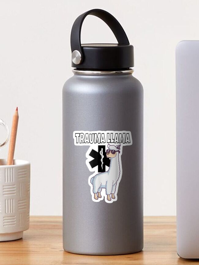 "Funny Trauma Llama EMT Medic EMS Gift " Sticker for Sale by ...