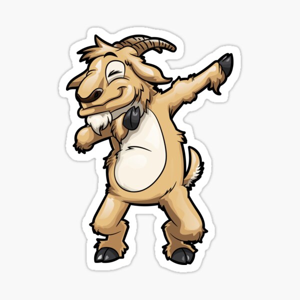 Dabbing Goat Stickers | Redbubble