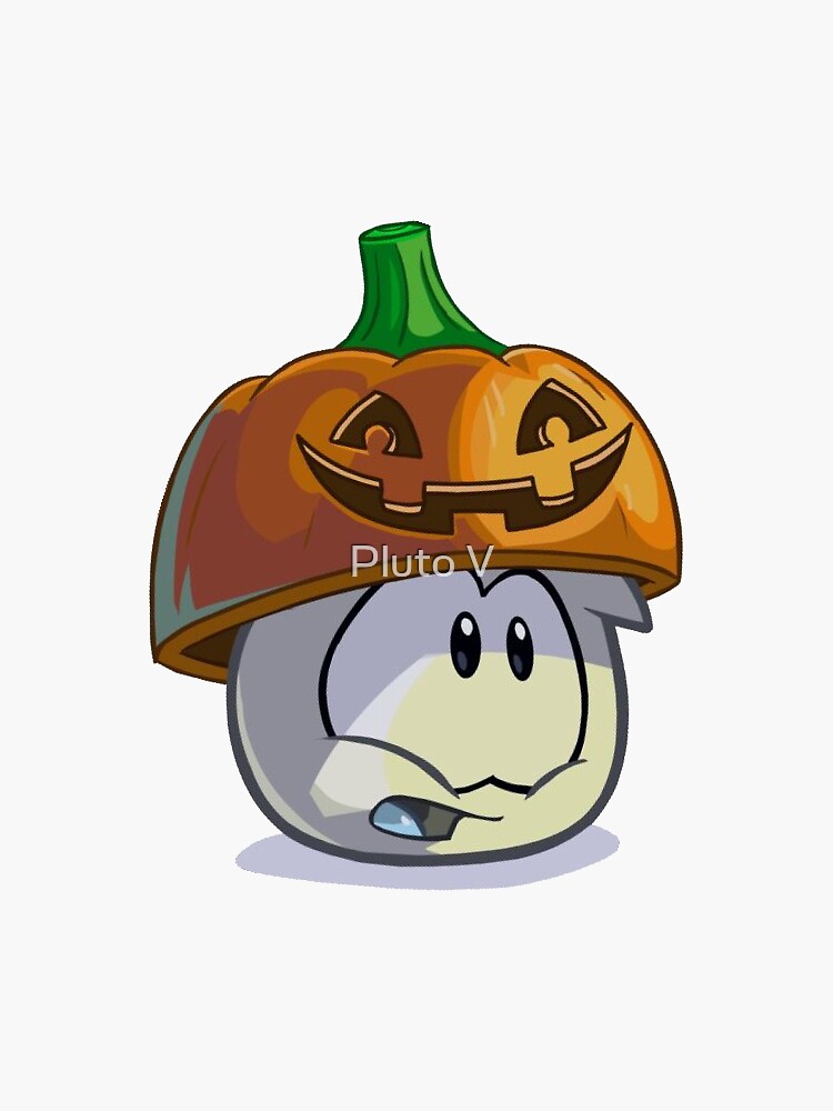 "White Halloween Puffle" Sticker for Sale by Pluto V | Redbubble