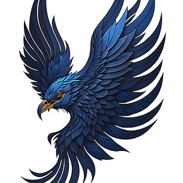 "The Blue Eagle" Sticker for Sale by Blarck | Redbubble