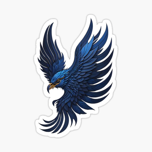 "The Blue Eagle" Sticker for Sale by Blarck | Redbubble