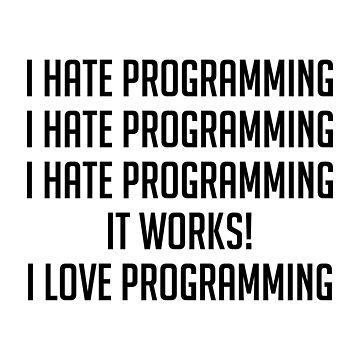 "I Love Programming" Sticker for Sale by DJBALOGH | Redbubble