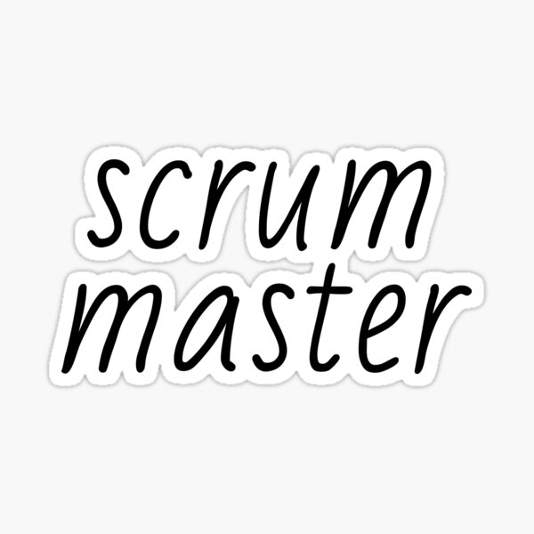 "Scrum Master" Sticker by shminoa | Redbubble